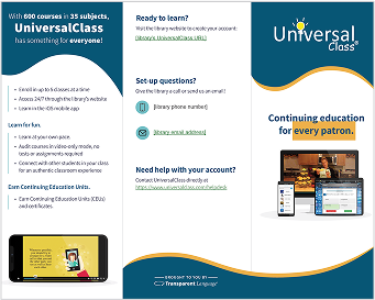 UniversalClass Library Marketing Kit - Customizable Materials