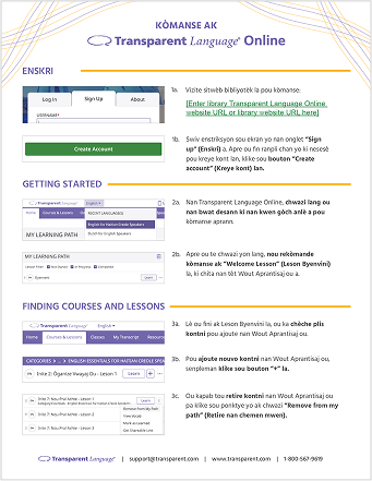 Transparent Language Library Marketing Kit - Customizable